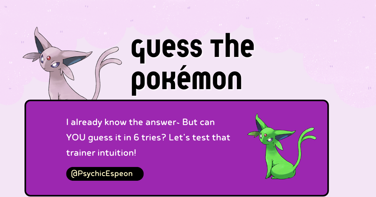 Pokémon Wordle | Daily Pokémon Guessing Game